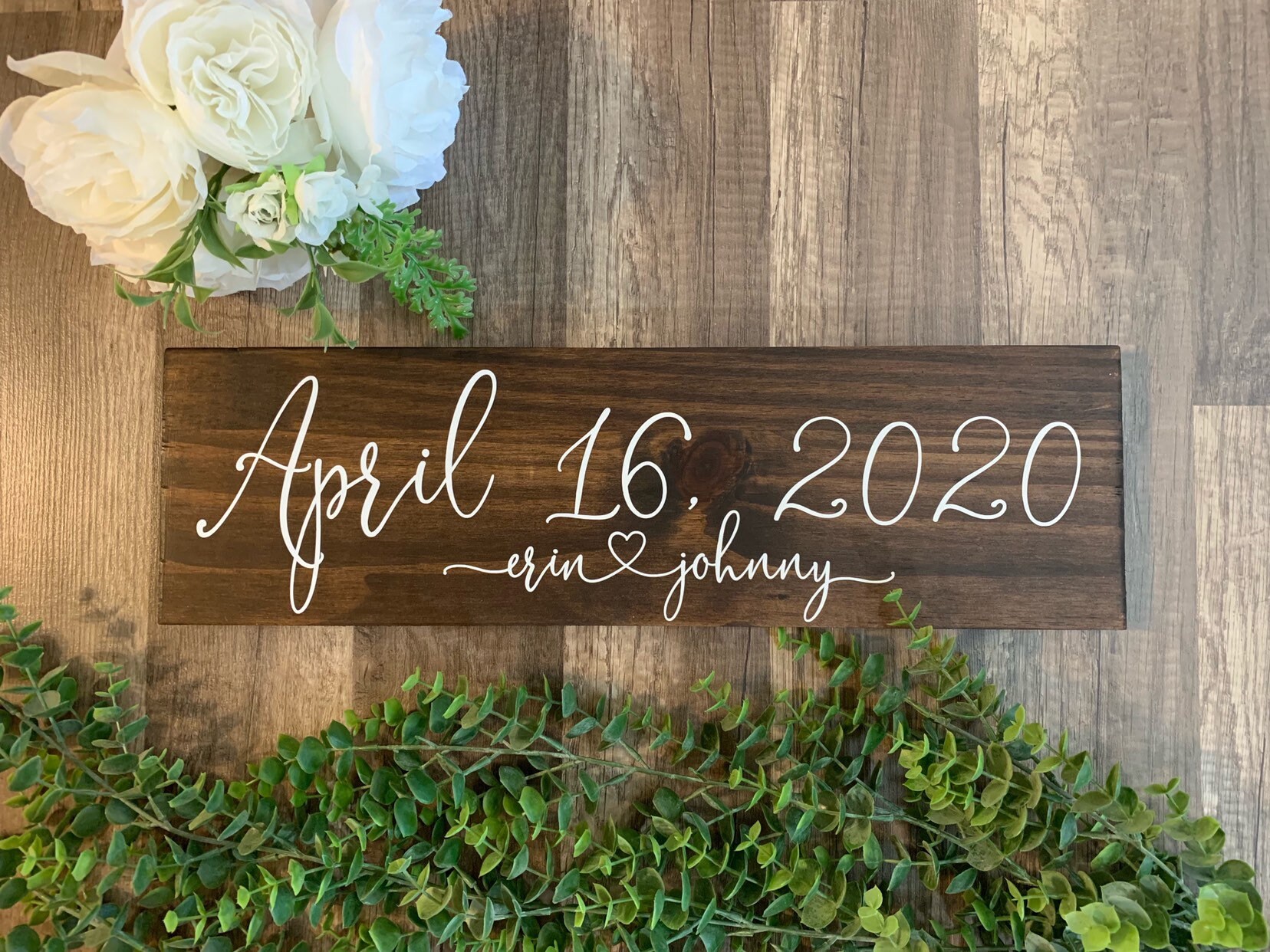 Save the Date Sign Wedding Announcement Sign Engagement | Etsy