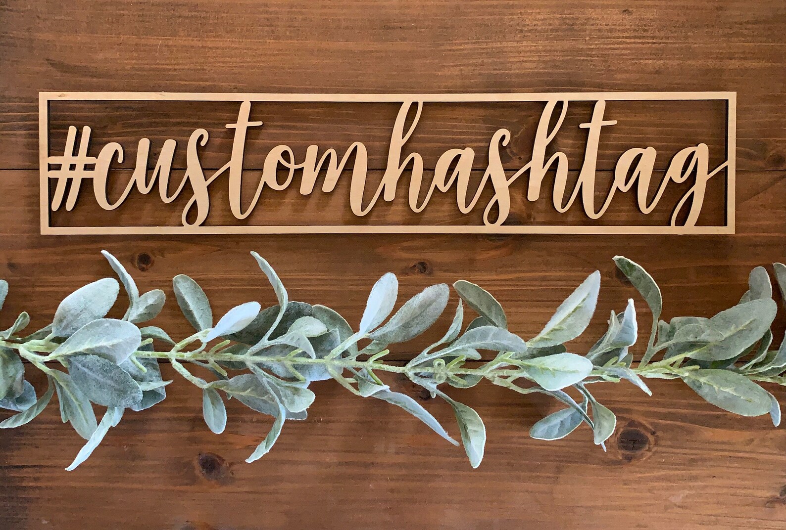 Custom Hashtag Sign Custom Colors - Etsy