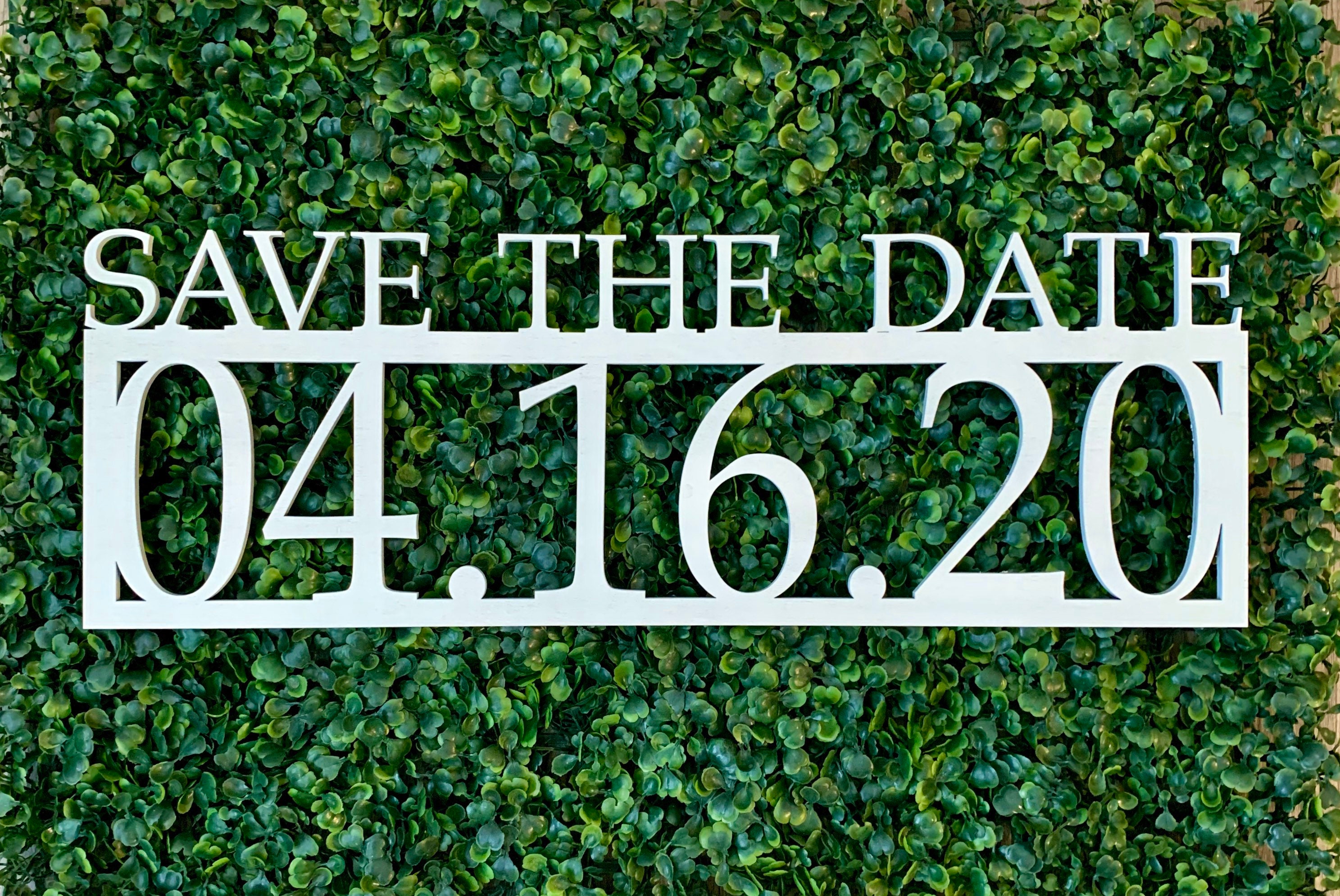 Save the Date Sign, Wedding Announcement Sign, Engagement Photo Prop ...
