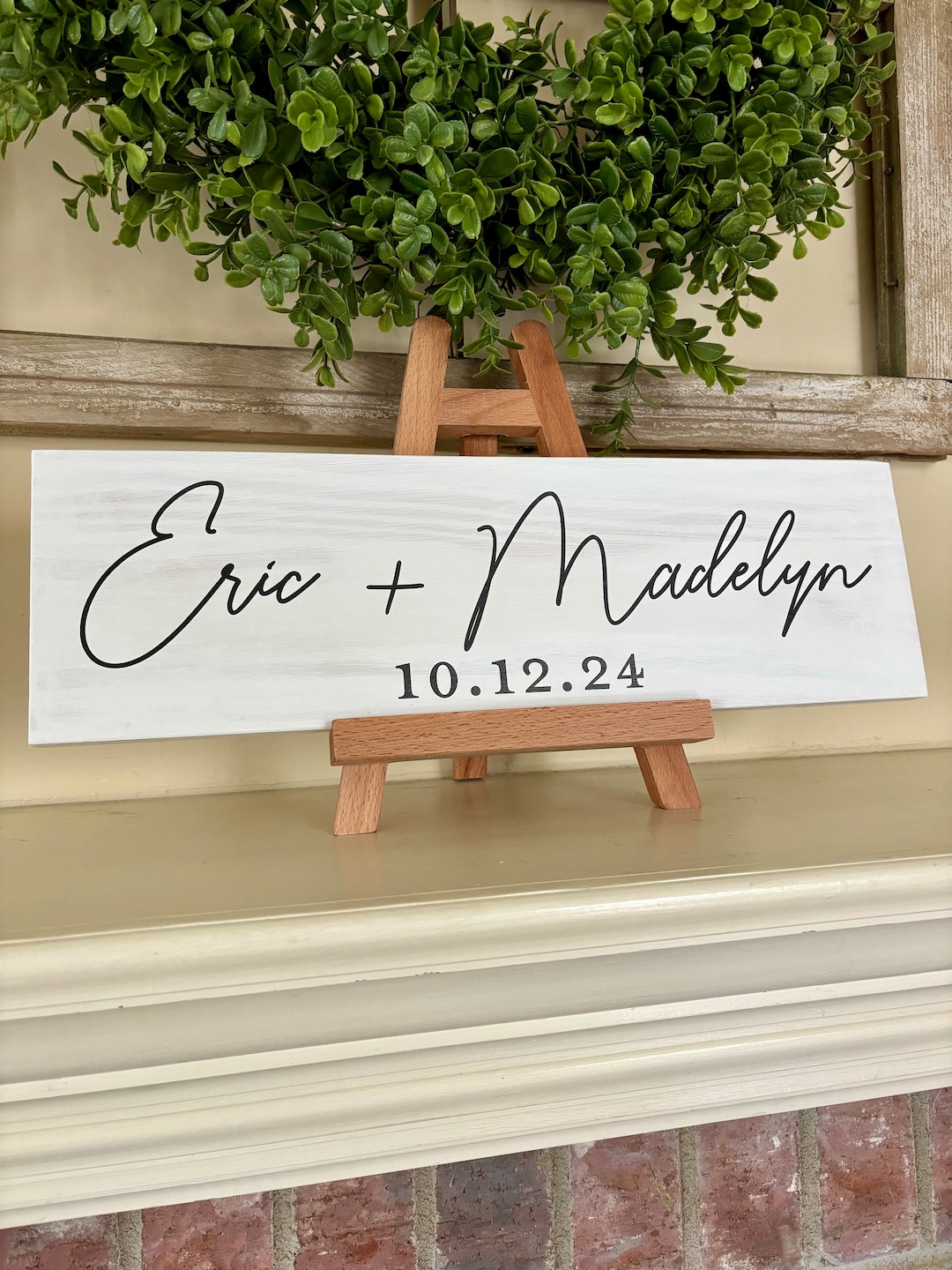 Save the Date Sign, Wedding Announcement Sign, Engagement Photo Prop ...