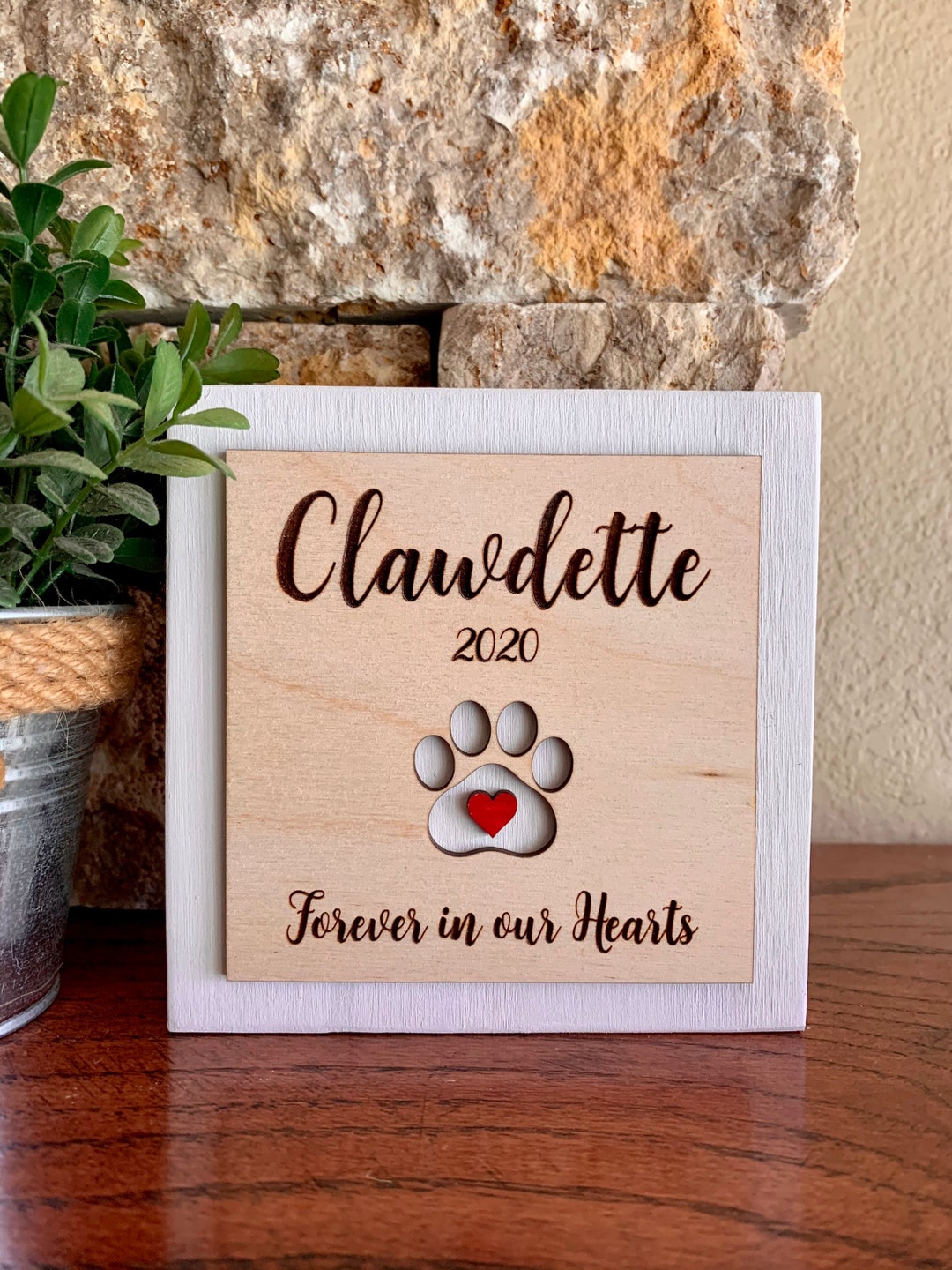 Custom Engraved Pet Memorial Sign - Etsy
