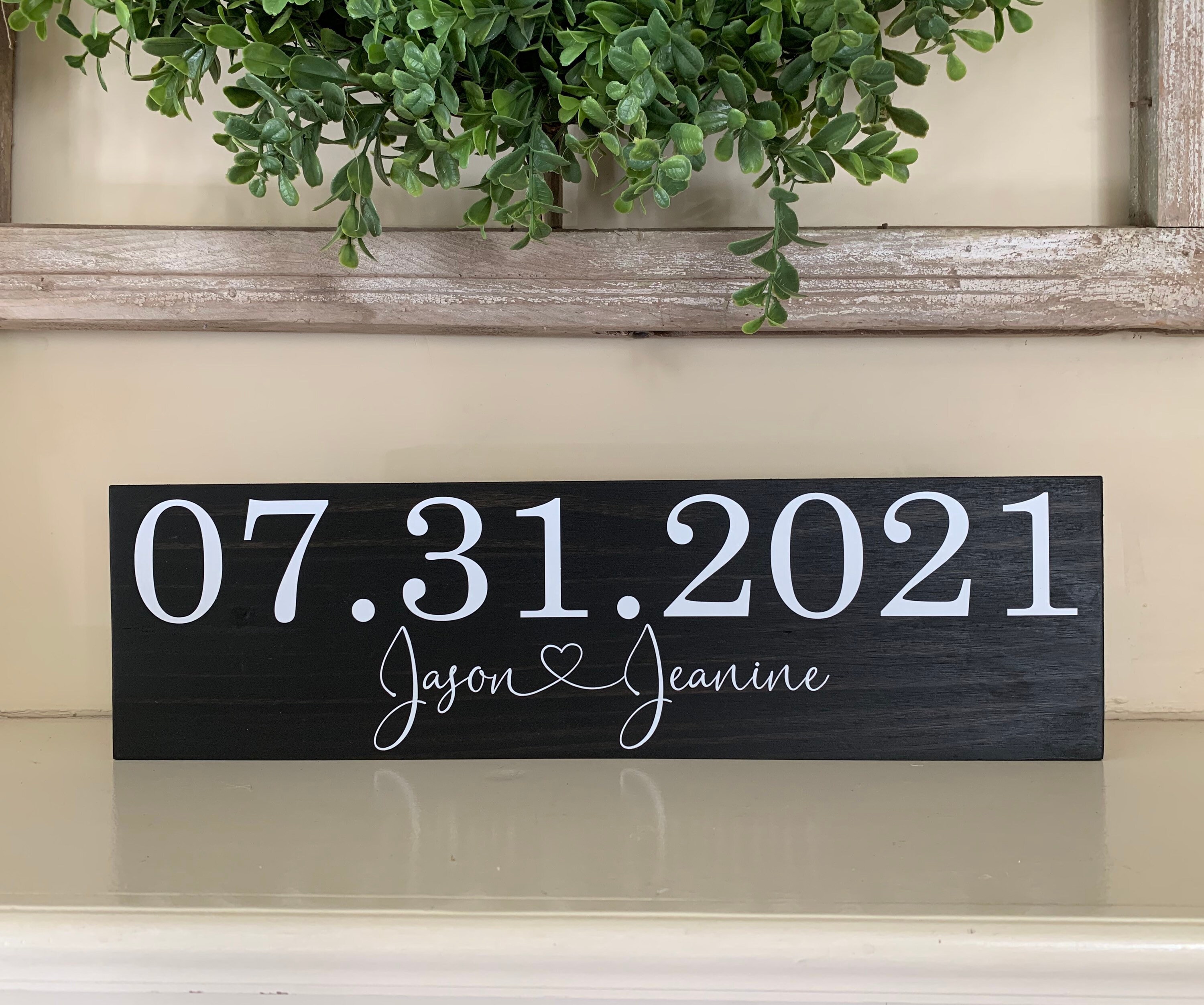 Save the Date Sign, Wedding Announcement Sign, Engagement Photo Prop ...