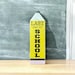 First/last Day of School Photo Prop: Reusable Birch Wood Pencil Sign - Etsy