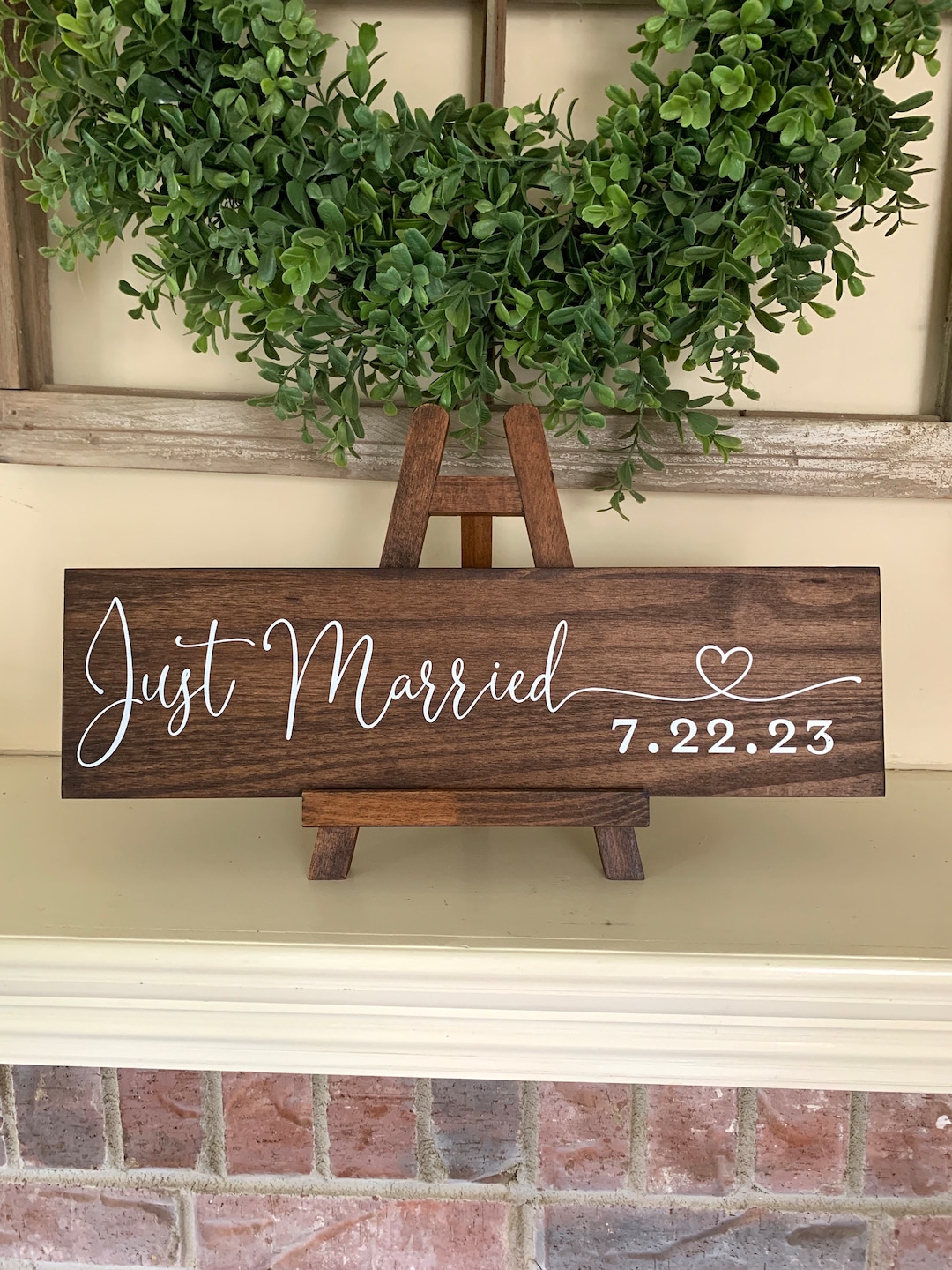 Just Married Sign, Wedding Announcement Sign, Elopement Sign - Etsy