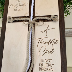 ENGRAVED, A Threefold Cord is Not Quickly Broken, Ecclesiastes 4:12 KJV ...