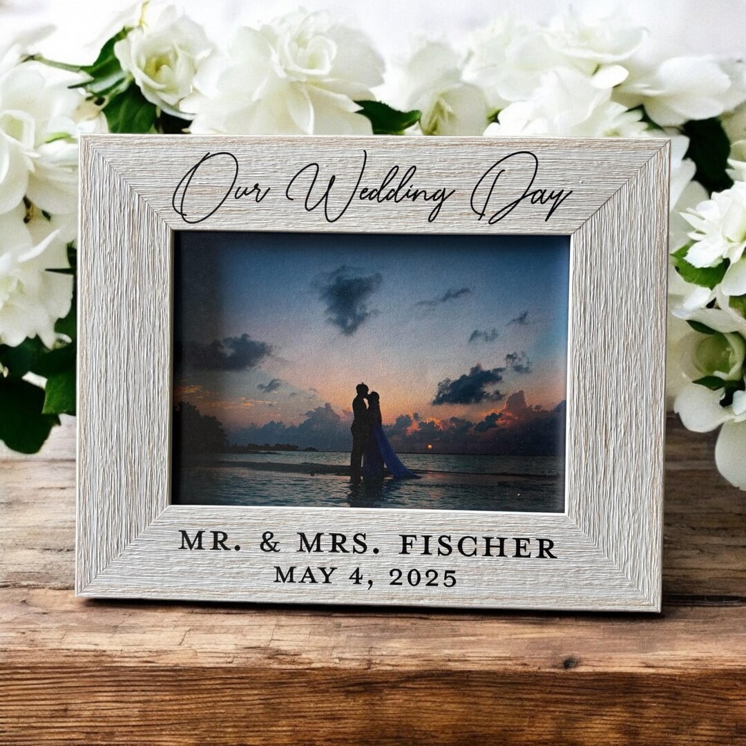 Personalized Wedding Photo Frame: Anniversary Keepsake Gift - Etsy