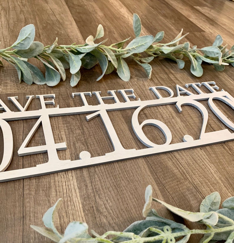 Save the Date Sign Wedding Announcement Sign Engagement - Etsy