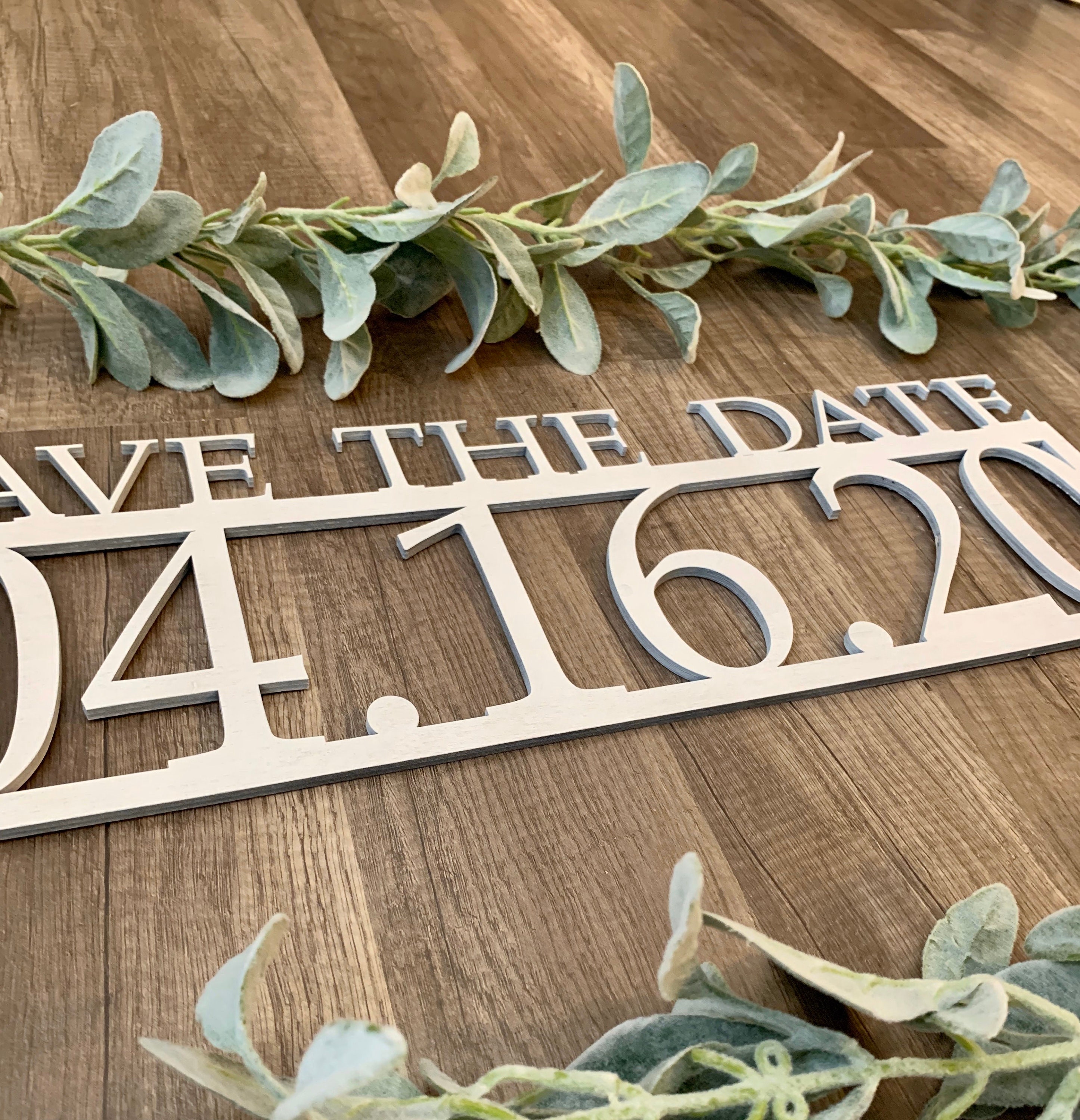 Save the Date Sign, Wedding Announcement Sign, Engagement Photo Prop ...
