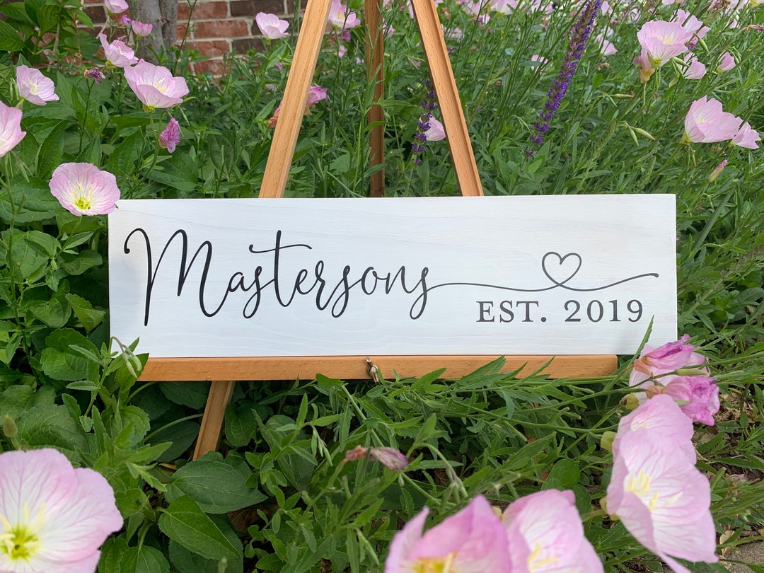 Save the Date Sign, Wedding Announcement Sign, Engagement Photo Prop ...