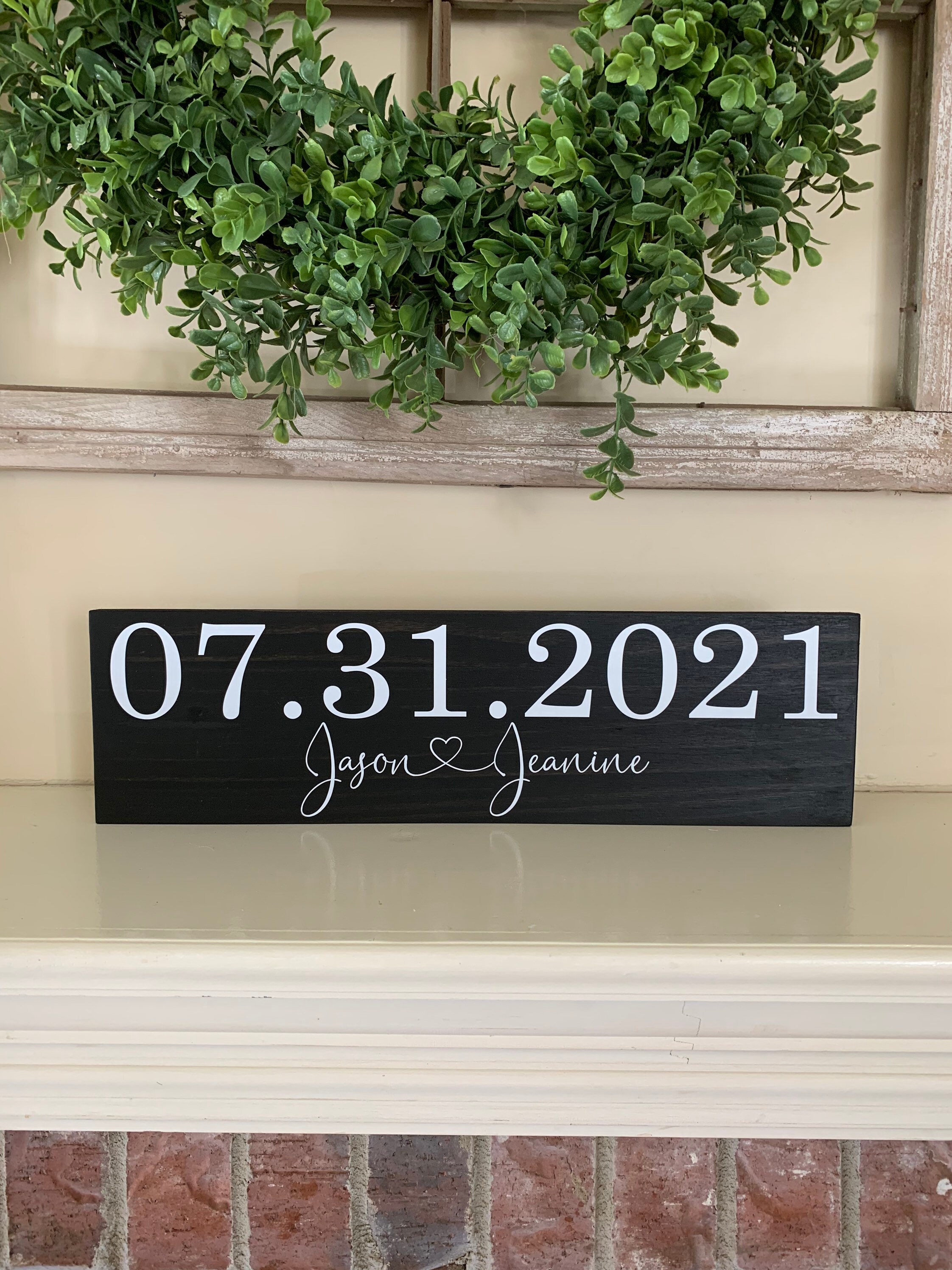 Save the Date Sign, Wedding Announcement Sign, Engagement Photo Prop ...