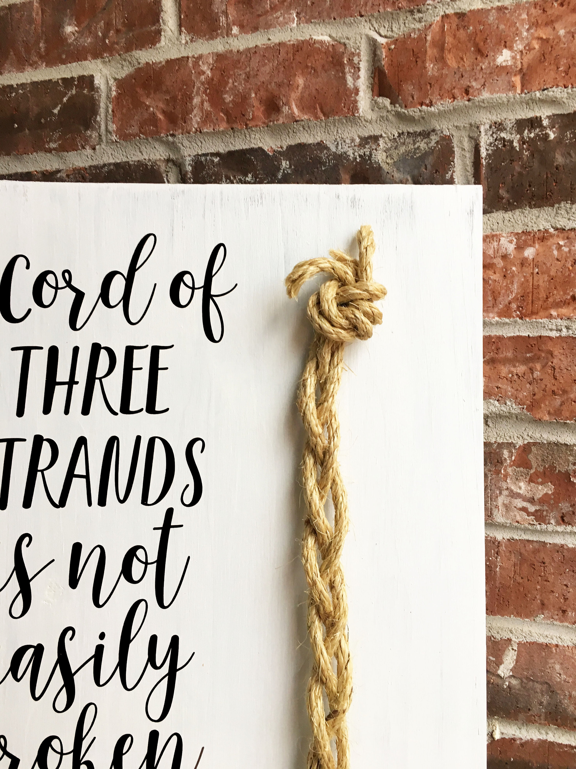 A Cord Of Three Strands Wedding Sign Ceremony Sign A Cord of | Etsy