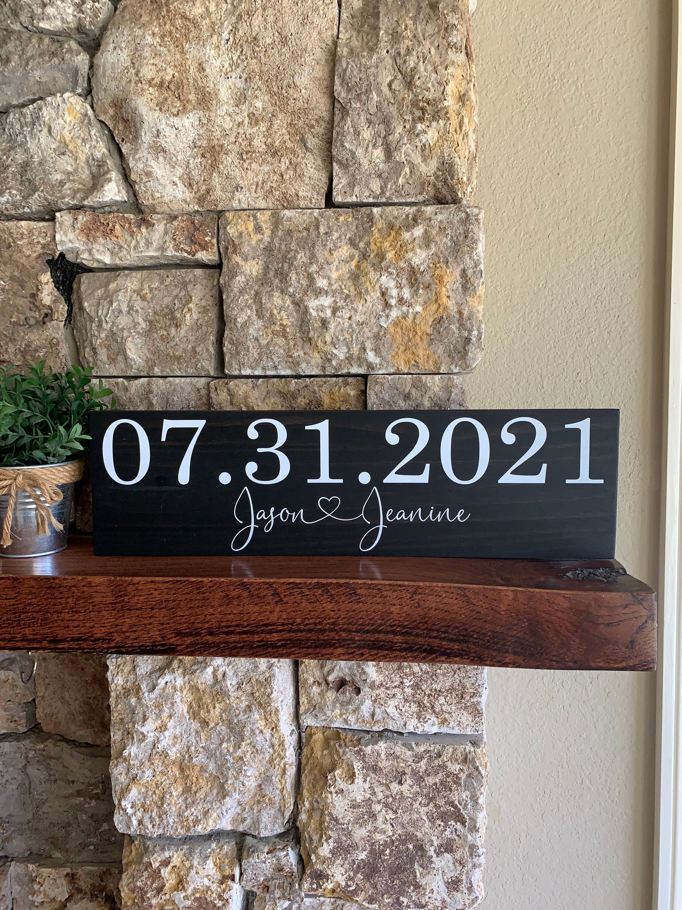 Save the Date Sign, Wedding Announcement Sign, Engagement Photo Prop ...