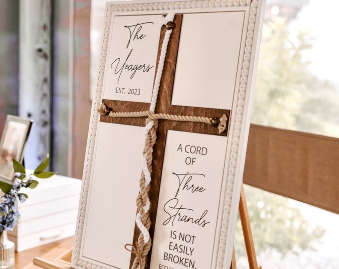 KJV Bible A Threefold Cord God's Knot Unity Rope Braid for Unity ...