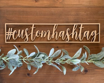 Custom Hashtag Sign - Etsy