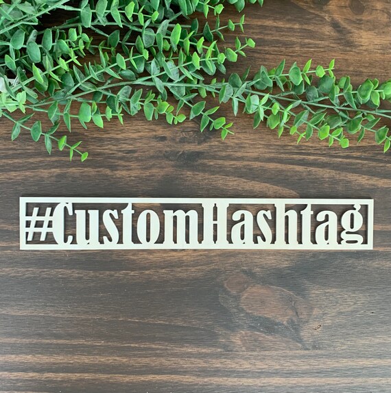 Custom Hashtag Sign Custom Colors - Etsy