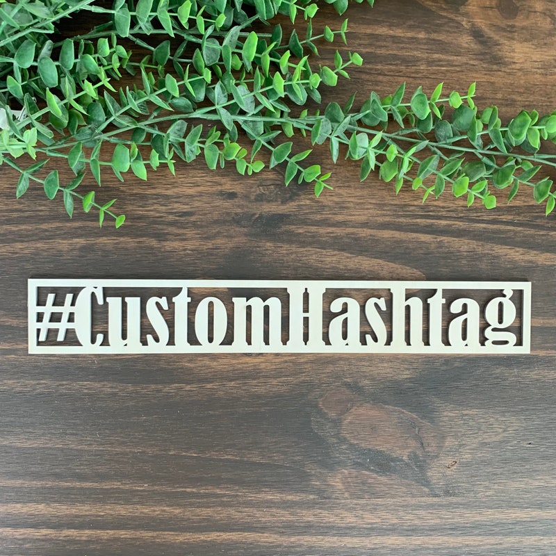 Custom Hashtag Sign - Etsy