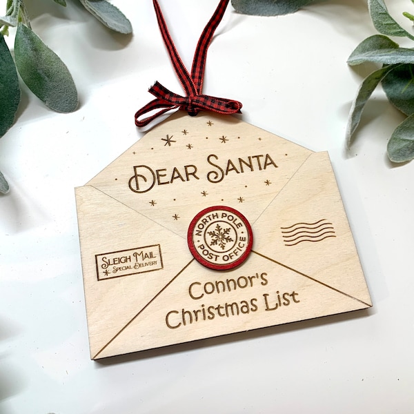 Christmas List Ornament - Etsy