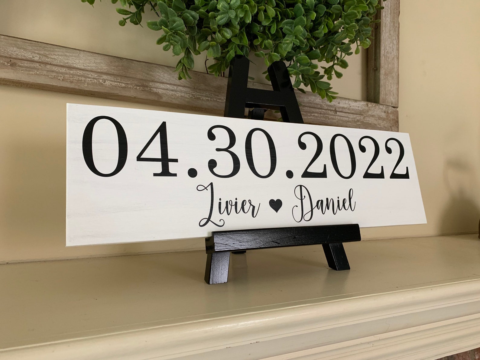 Save the Date Sign, Wedding Announcement Sign, Engagement Photo Prop ...