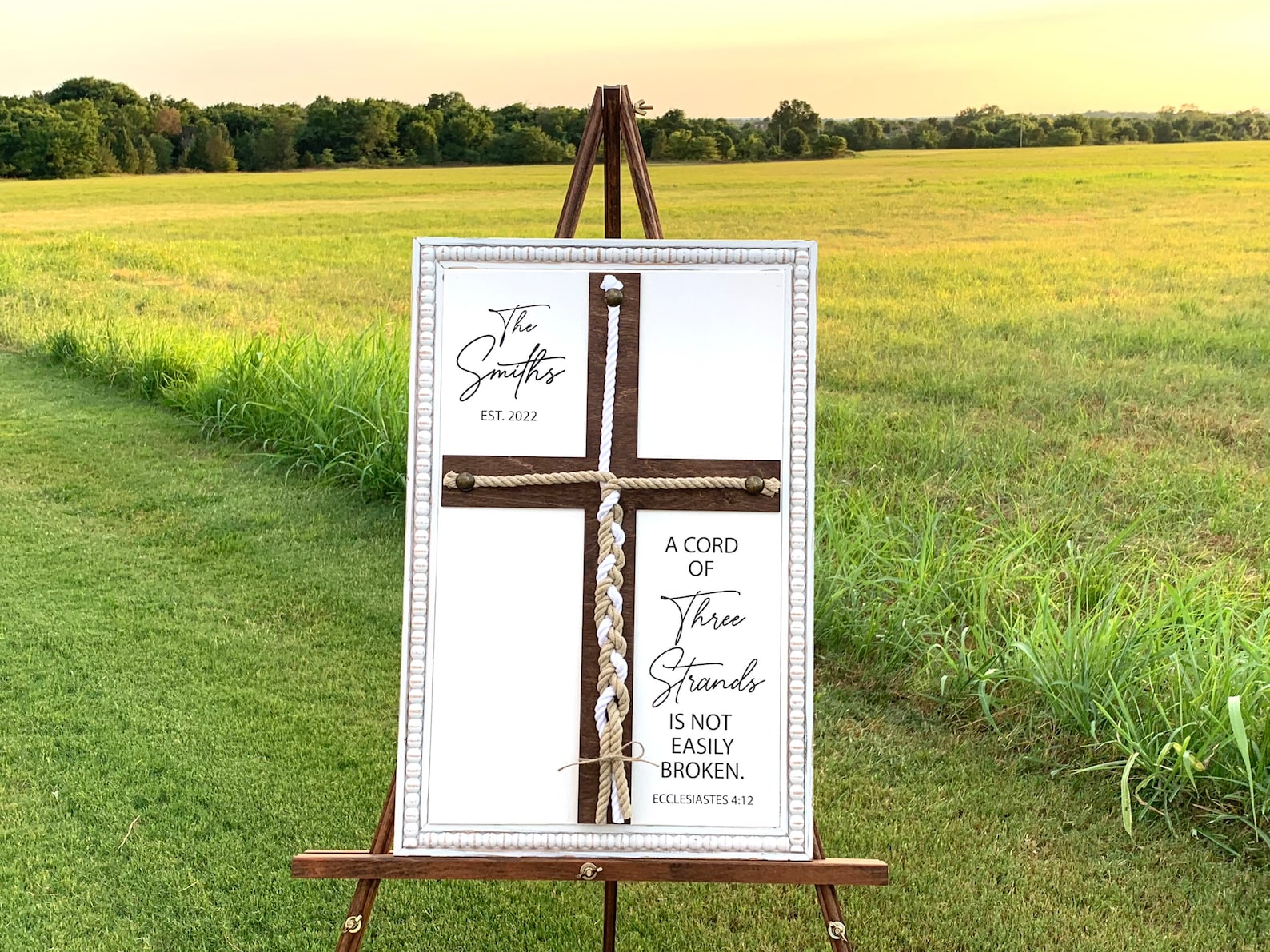 A Cord of Three Strands Unity Wedding Sign Rope Cross Unity - Etsy