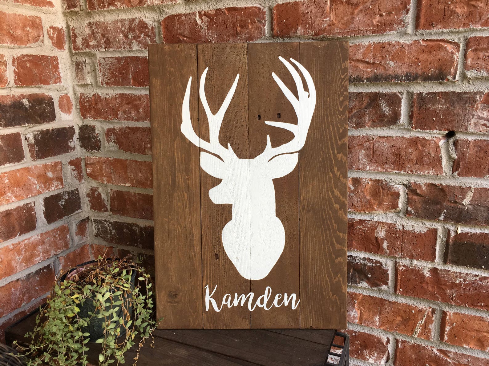 Personalized Buck Sign Reclaimed Wood Buck Sign Custom Deer - Etsy
