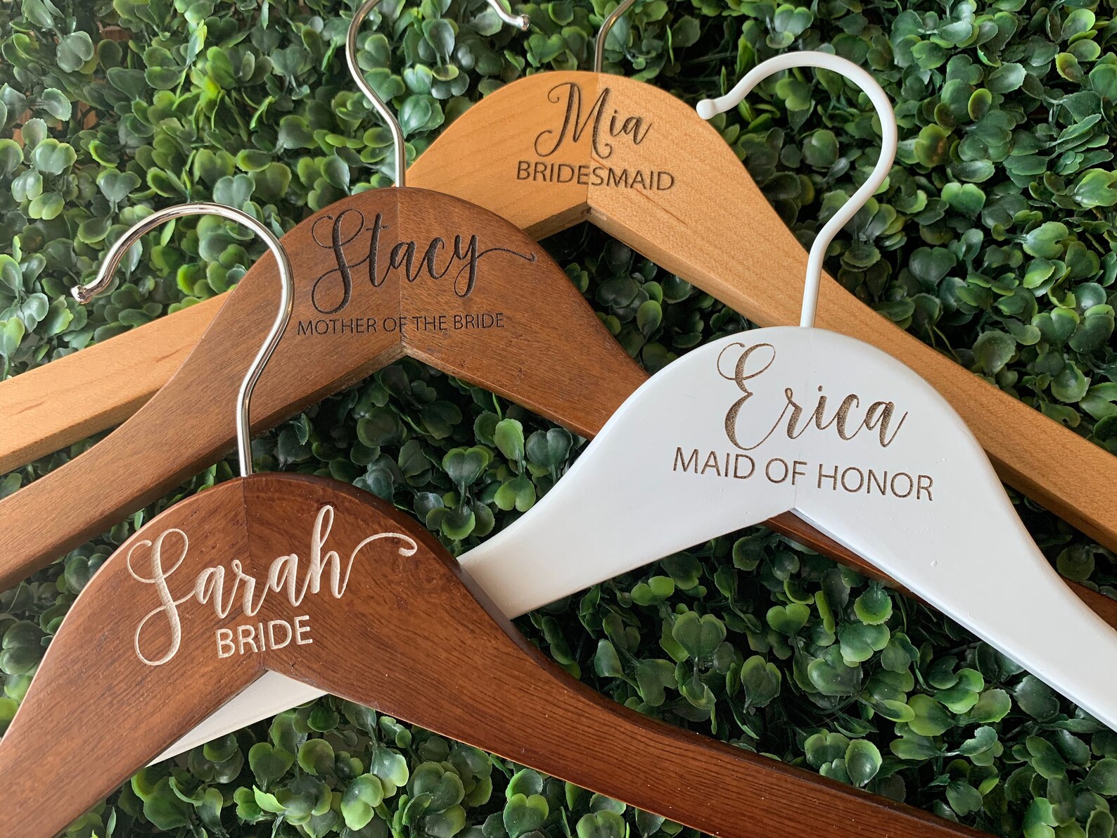 Custom Engraved Wedding Hangers Bridal Party Hangers - Etsy
