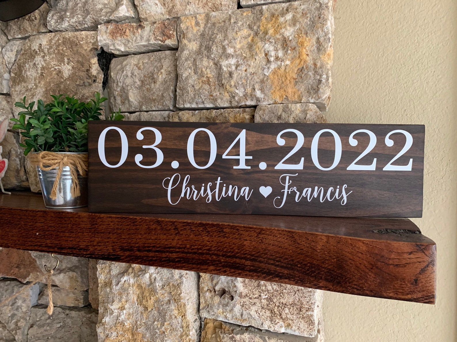 Save the Date Sign, Wedding Announcement Sign, Engagement Photo Prop ...