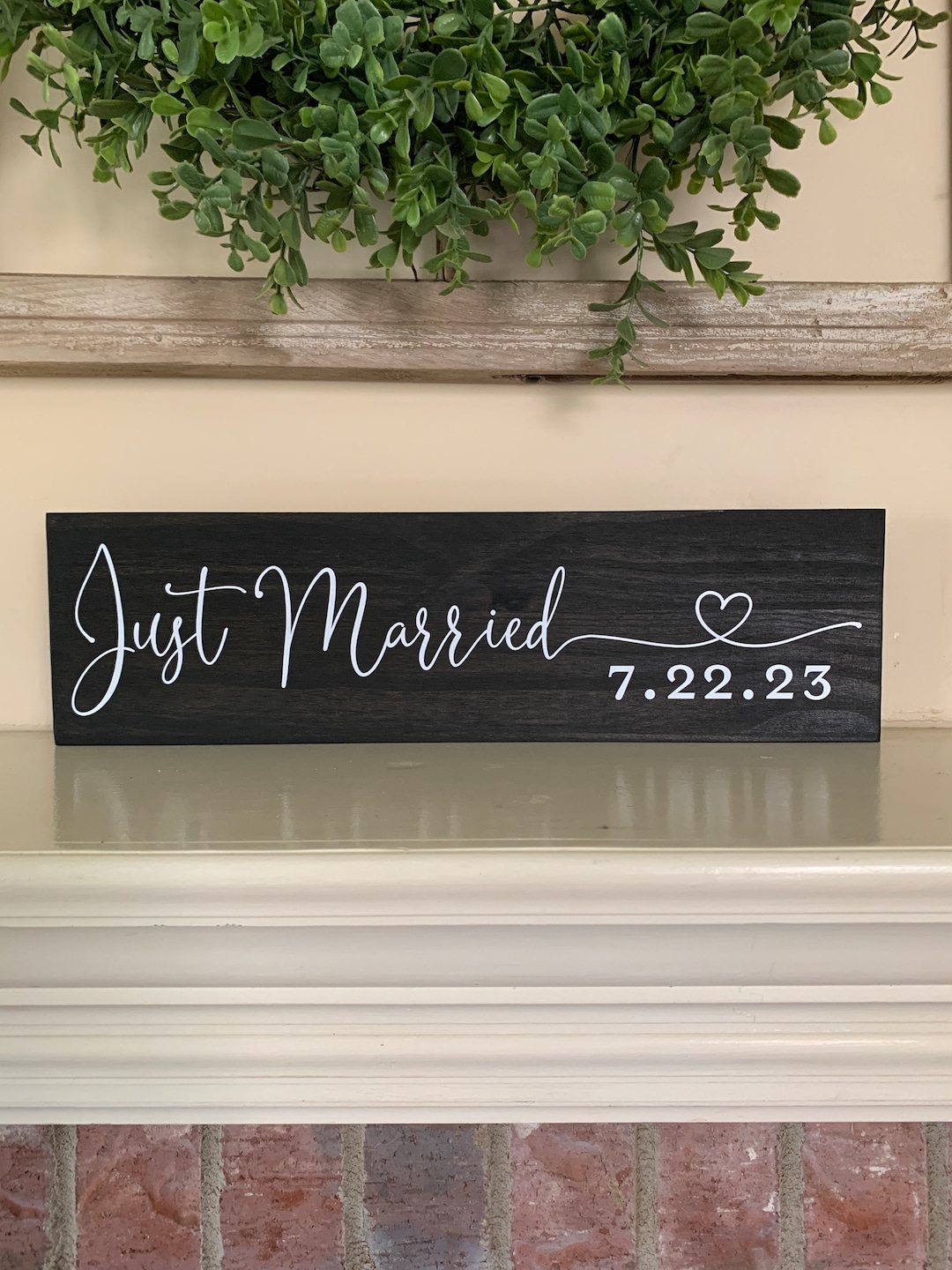 Just Married Sign, Wedding Announcement Sign, Elopement Sign - Etsy