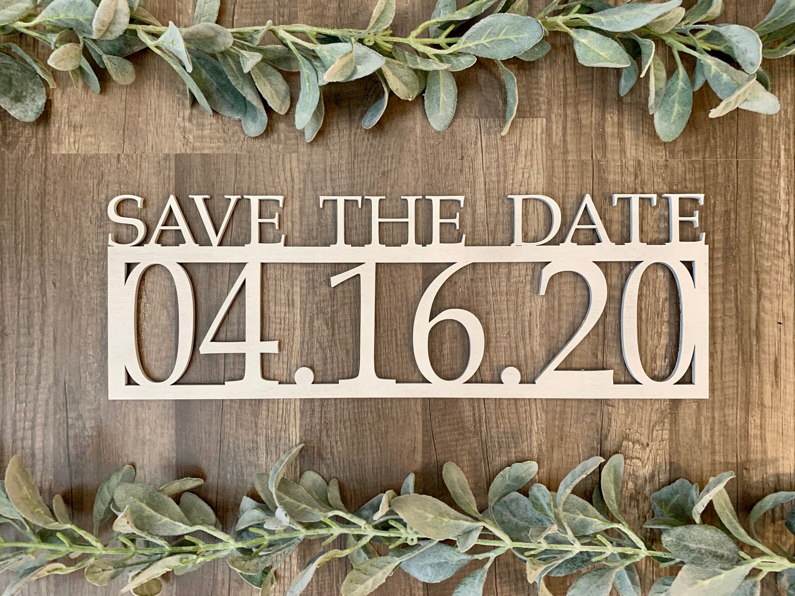 Save the Date Sign, Wedding Announcement Sign, Engagement Photo Prop ...