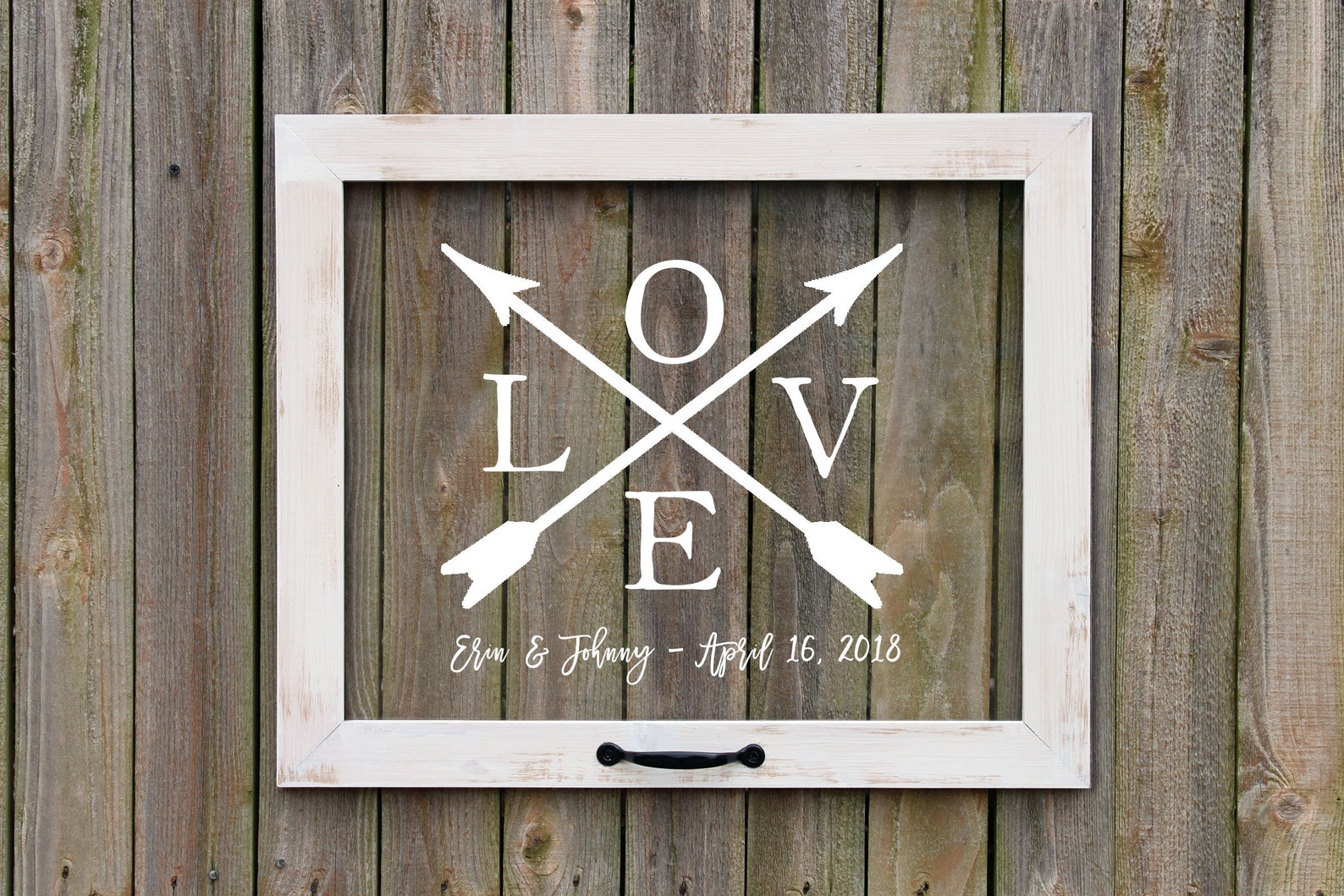 Personalized Acrylic Wedding Sign, Farmhouse Window Style, Every Love ...