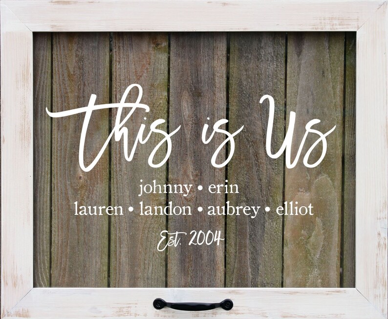 This is Us Family Established Sign Farmhouse Style Decor | Etsy