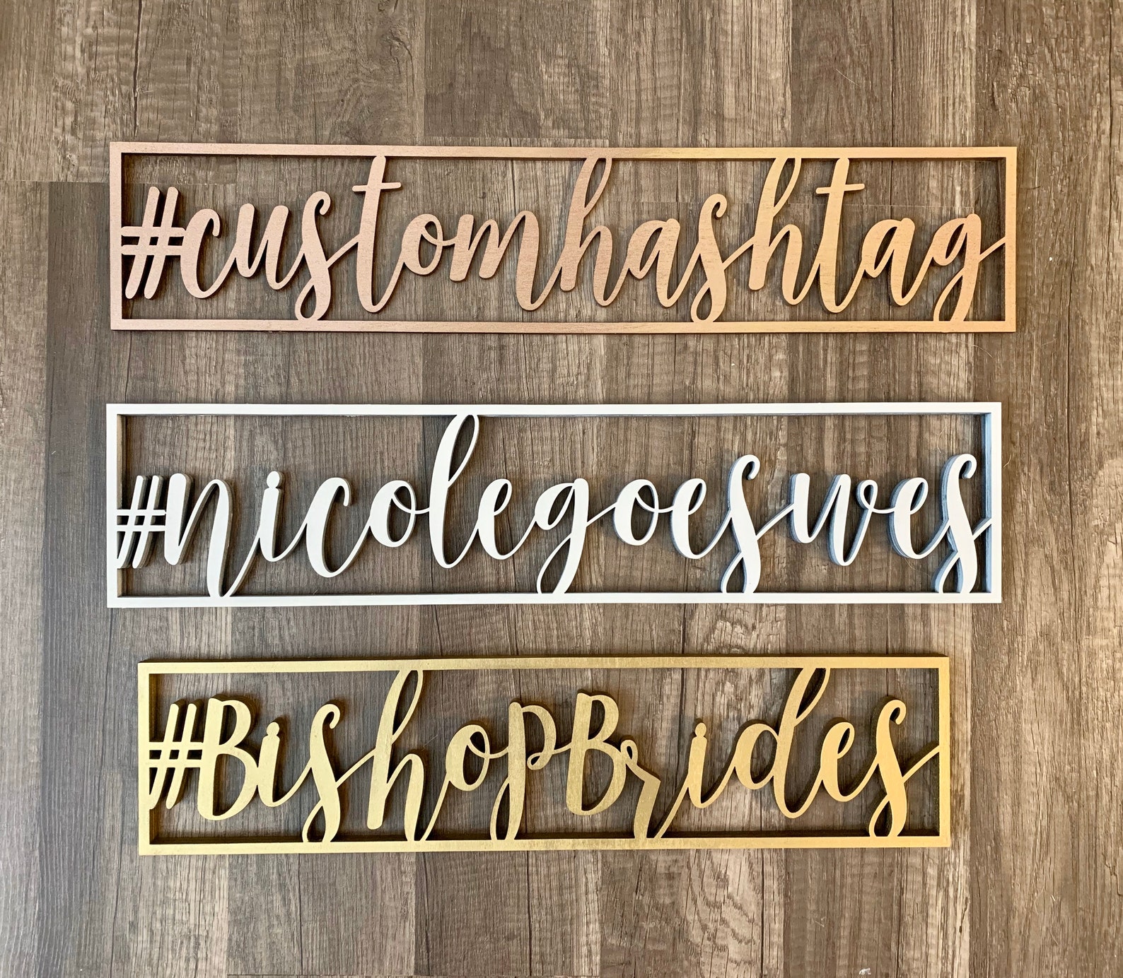 Custom Hashtag Sign Custom Colors - Etsy