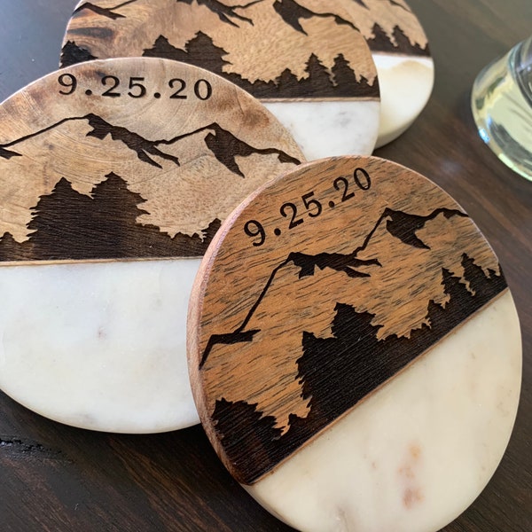 Custom Wood Coasters - Etsy