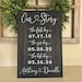 Personalized Dates Wood Sign: Wedding Keepsake, Bridal Shower Gift - Etsy