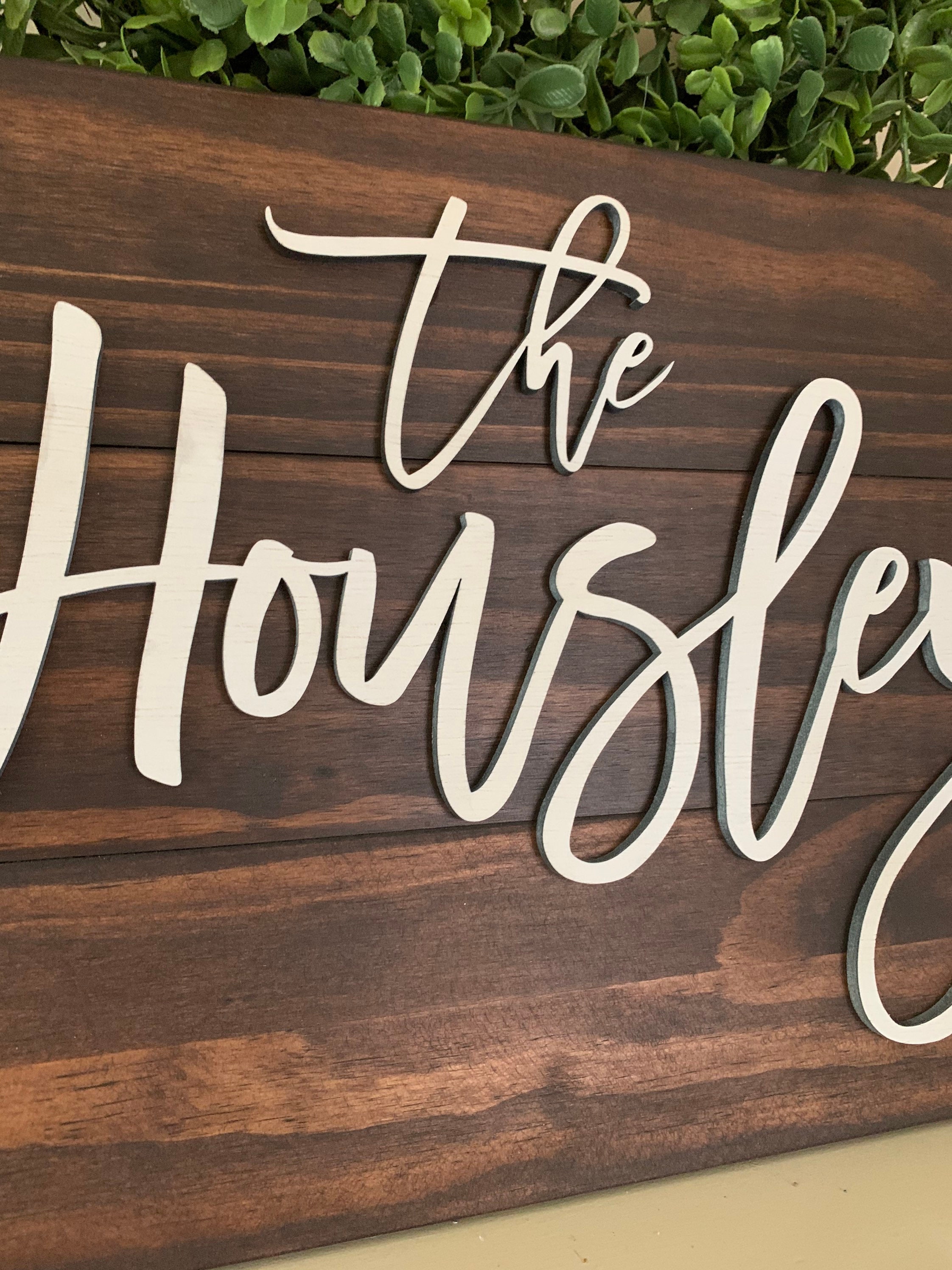 Custom Last Name Sign with 3D lettering | Etsy