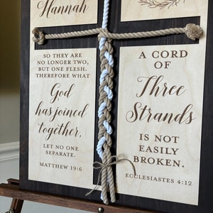 ENGRAVED, A Cord of Three Strands is Not Easily Broken Unity Ceremony ...