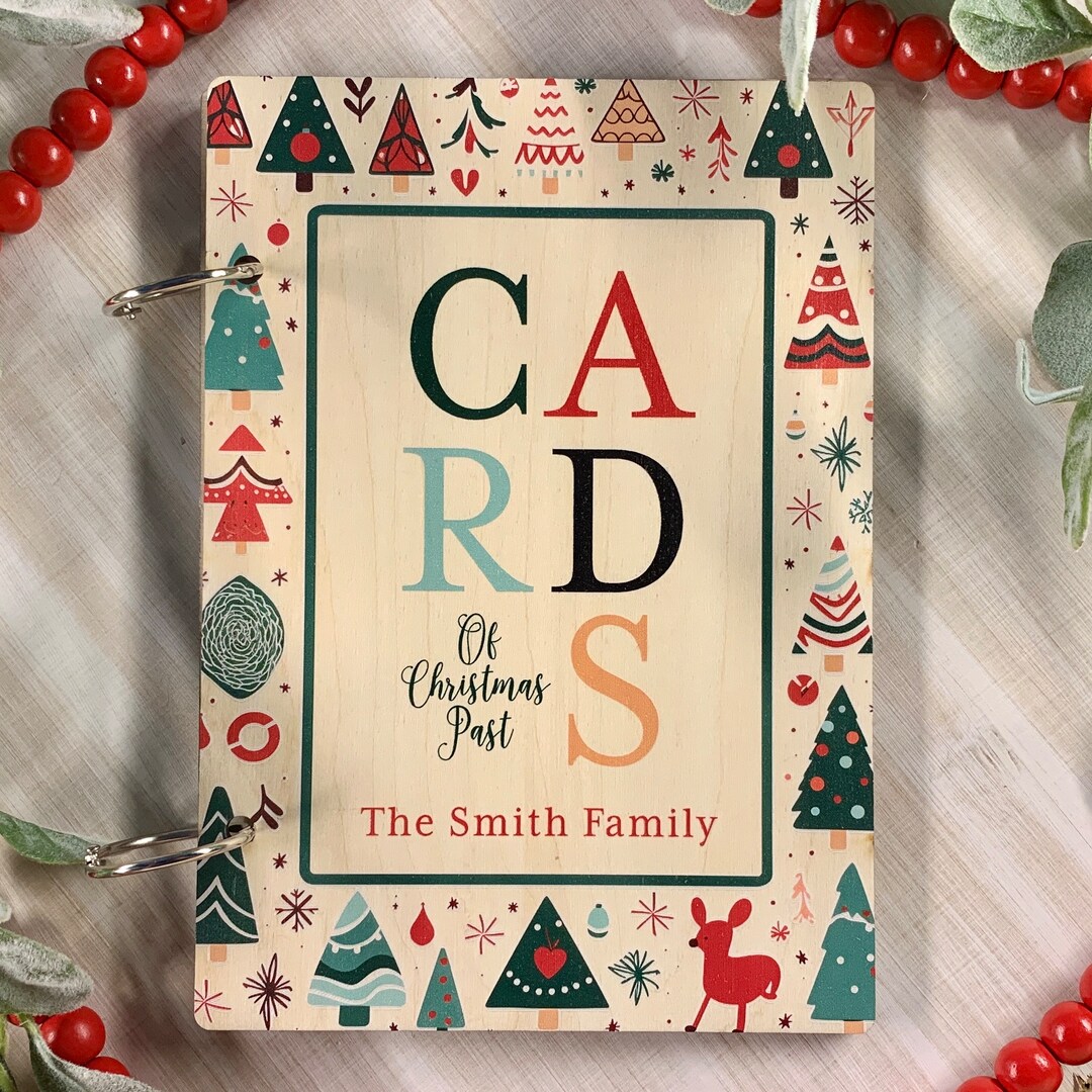 Christmas Card Holder, Christmas Card Keeper, Cards of Christmas Past ...