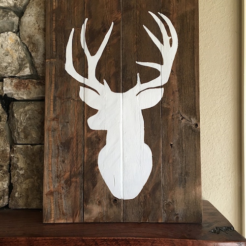 Personalized Buck Sign Reclaimed Wood Buck Sign Custom Deer - Etsy