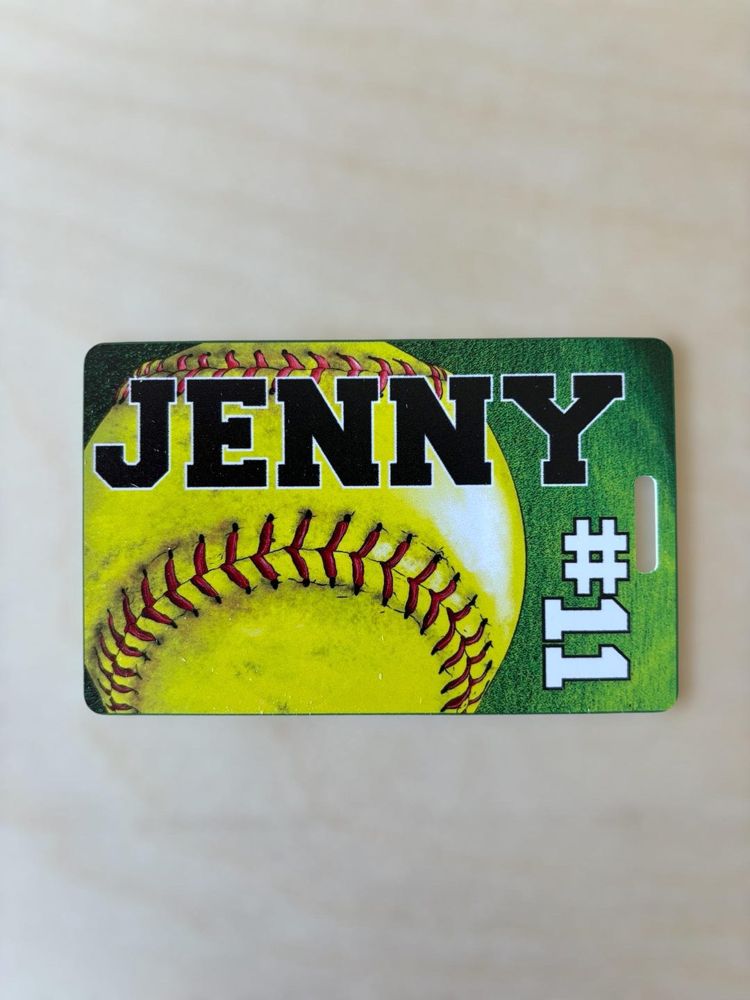 Personalized Sports Bag Tag: UV Printed PVC Luggage ID - Etsy
