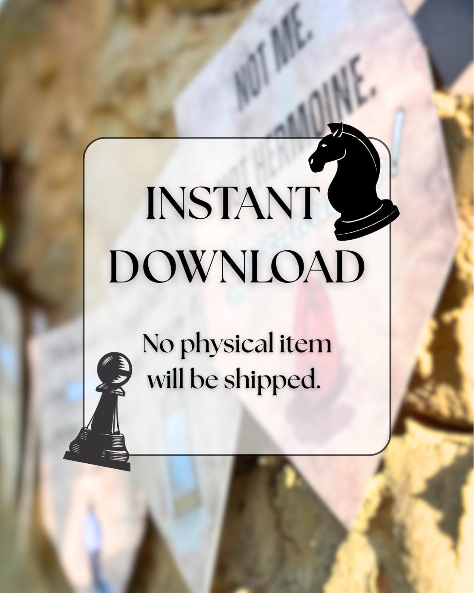 Wizard Chess Banner | Magical Party Decor | Instant Download - Etsy