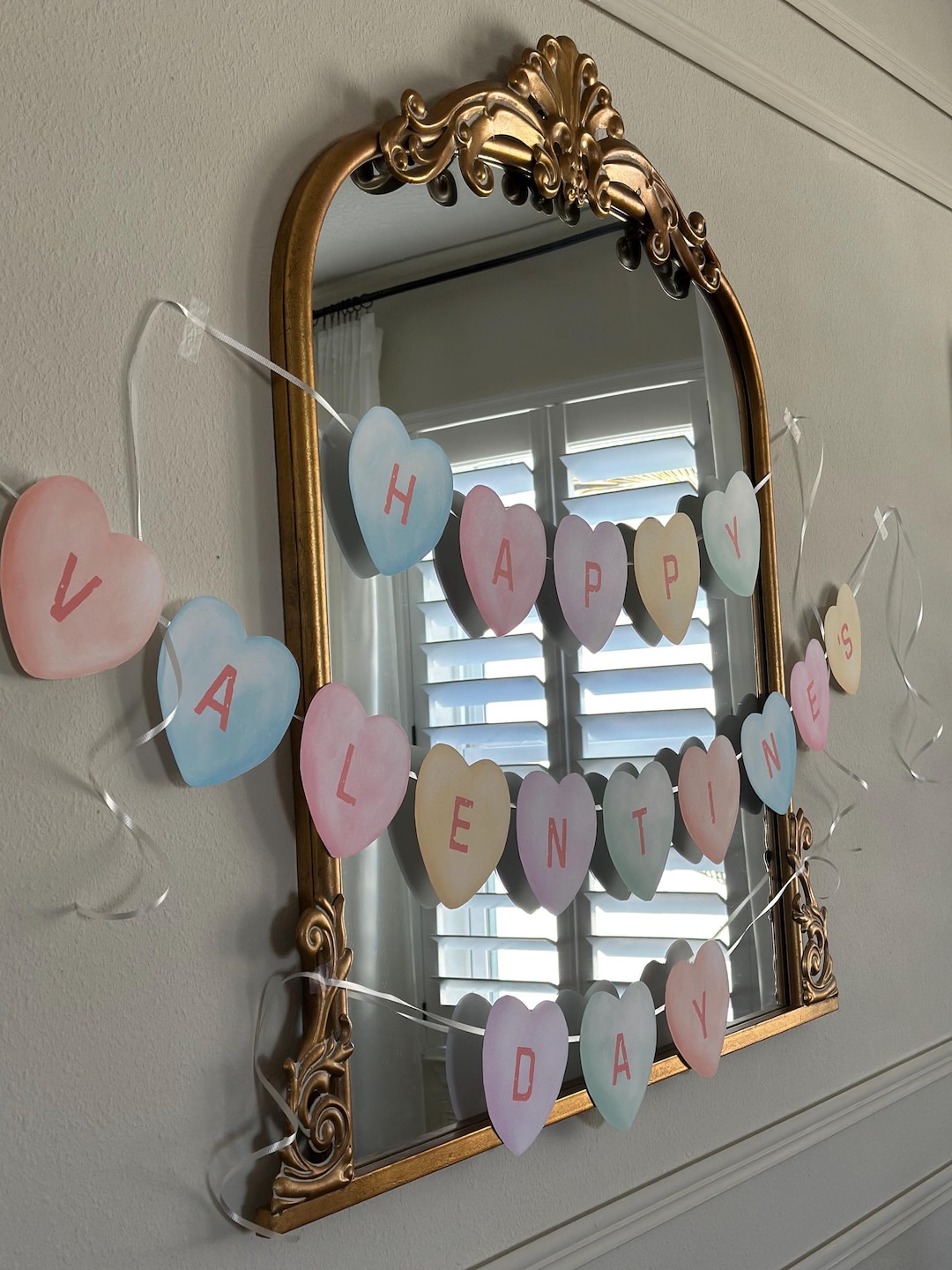 Candy Heart Banner Printable • Editable Valentine & Galentine Decor - Etsy