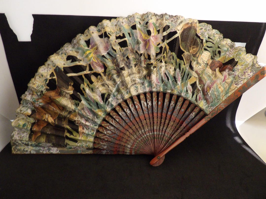 Vintage Decorative Hand Fan - Etsy
