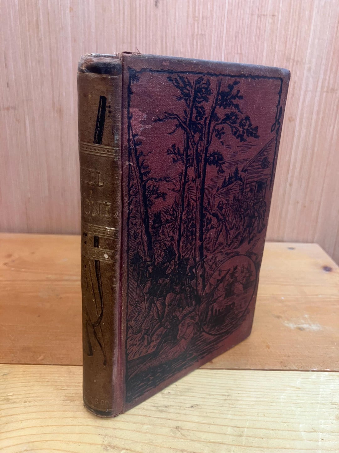 1872 Daniel Boone the Pioneer of Kentucky Indians Bear Attacks Frontier ...