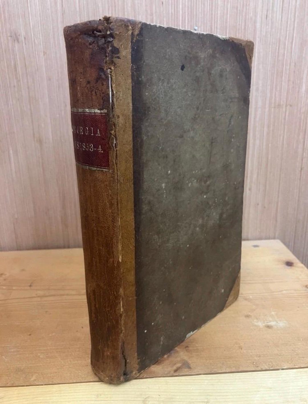 1854 Book Owned by Georgia Confederate Soldier N.L. Hutchins Civil War ...