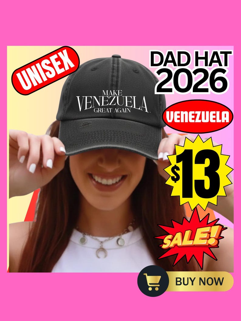Make Venezuela Great Again Dad Hat | Satirical Statement Cap ...