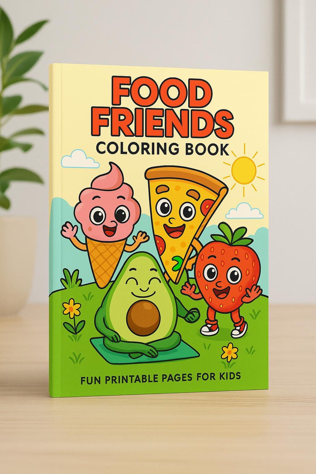 Food Friends Coloring Book for Kids – Fun Printable Activity Pages With ...