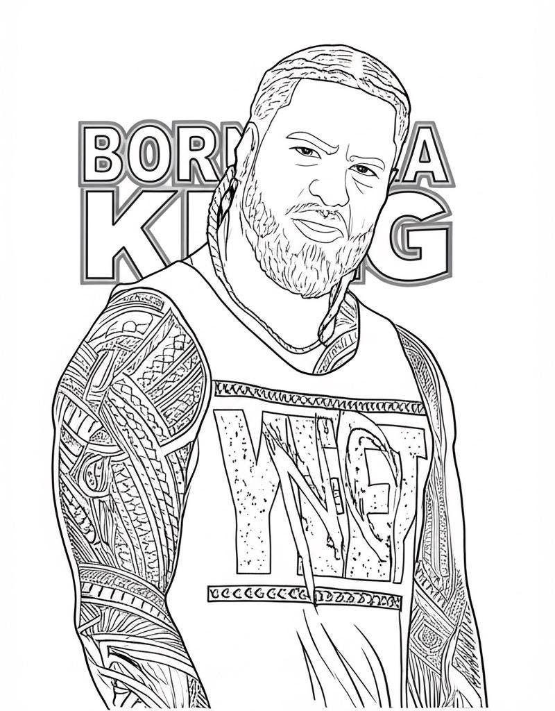 Wrestling Coloring Book: Volume 2 (digital Download) - Etsy
