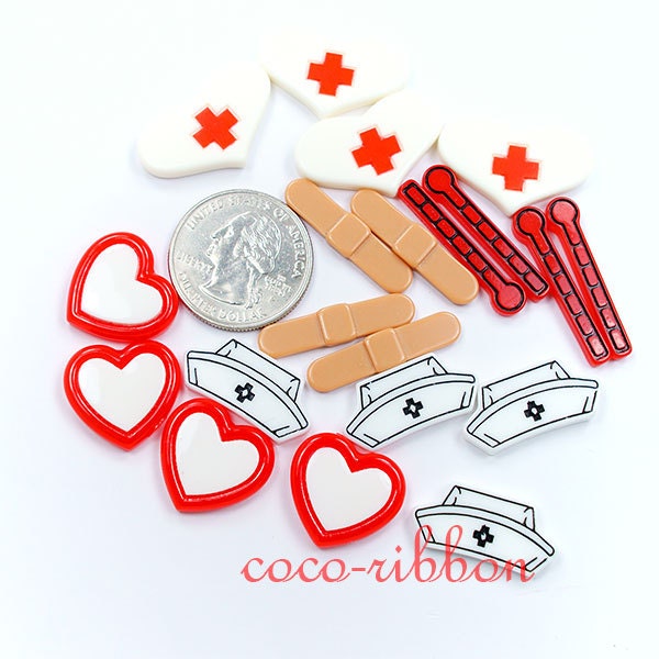 10pcs Nurse Kit Set Medical Care DIY Set Flatback Resin | Etsy