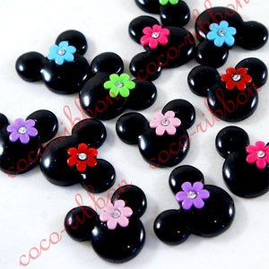 10 Yards 7/8 Pink / White Minnie Mouse Daisy Grosgrain Ribbon - Etsy