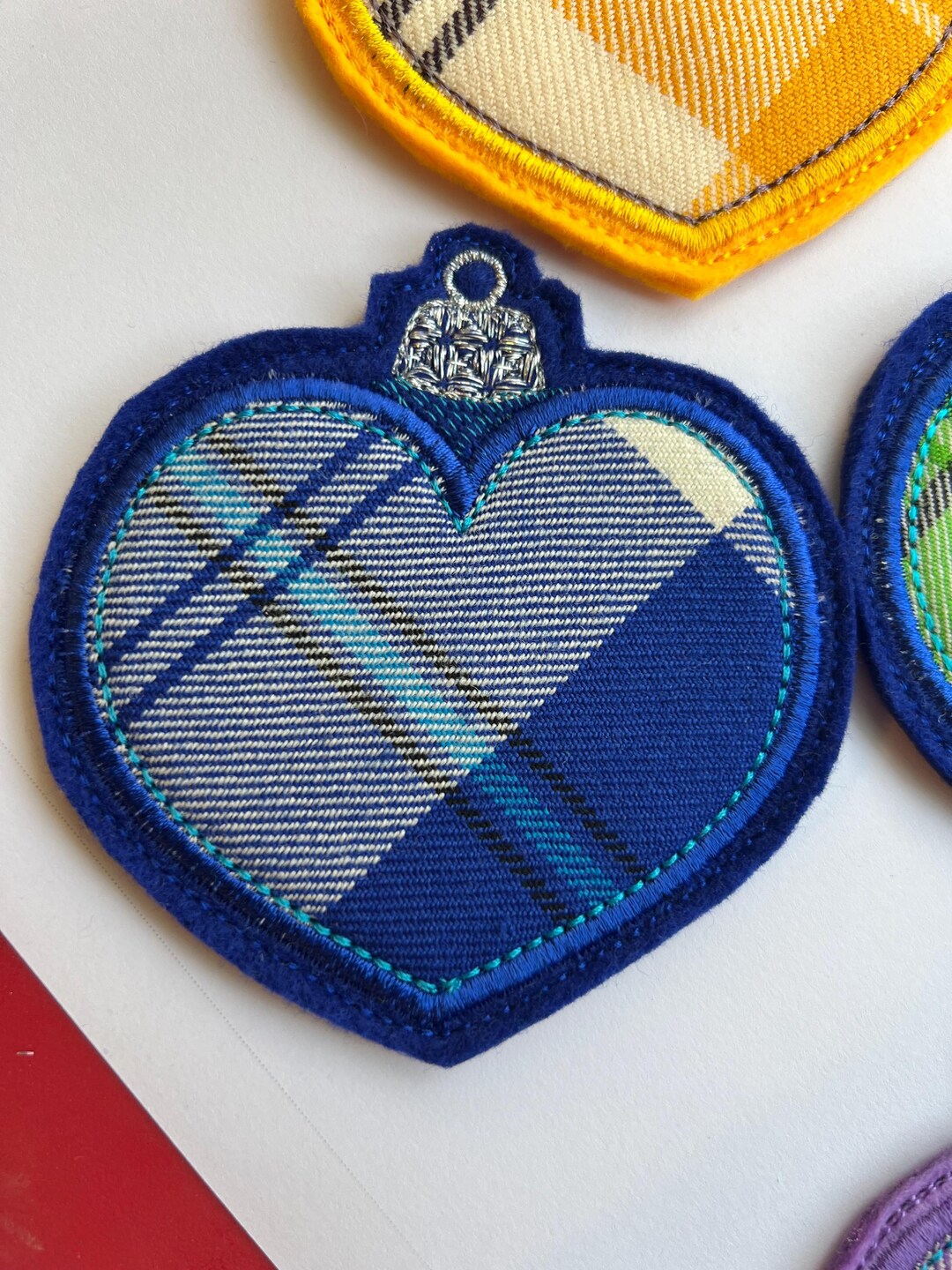 Dress Royal (blue) Cunningham Tartan Heart Bauble - Scottish Christmas ...