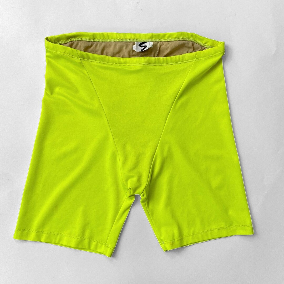 Rare Stephen Sprouse Vintage 80s Neon Bike Shorts Bodycon s Label Biker ...